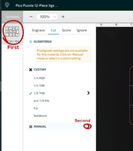 How to Use Glowforge with Unisub THB